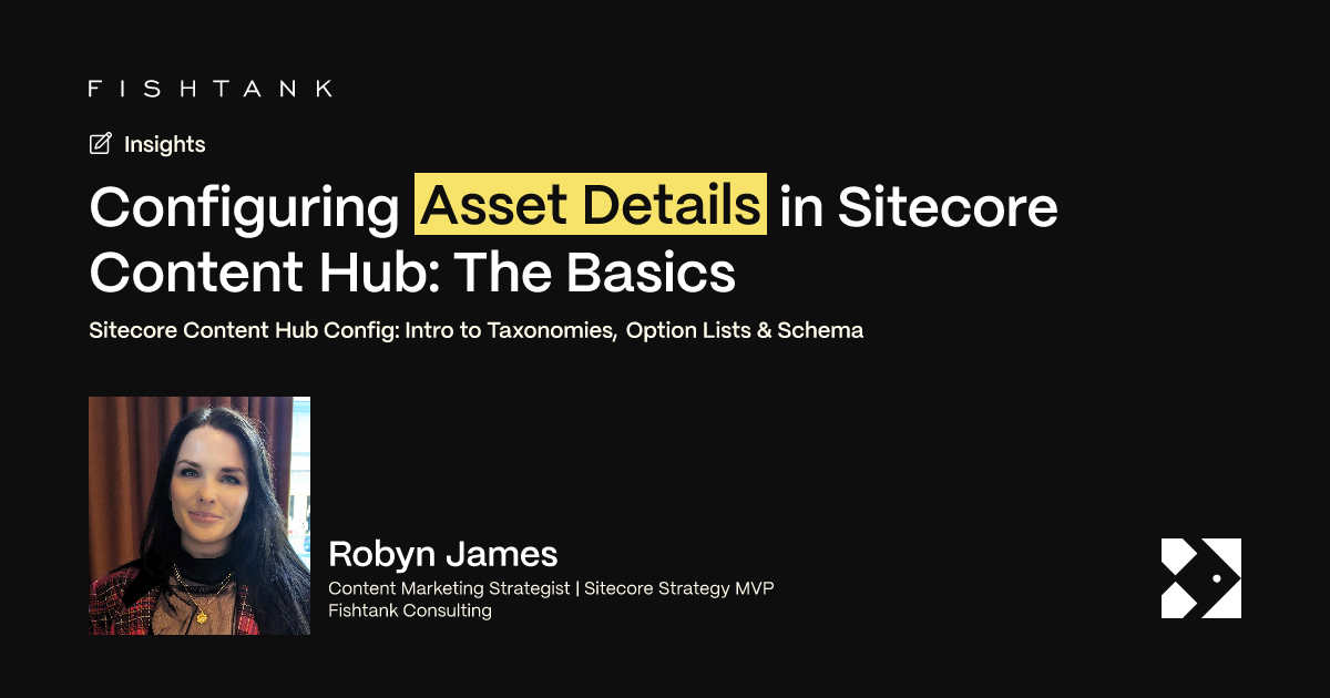 Configuring Asset Details in Sitecore Content Hub: The Basics | Fishtank