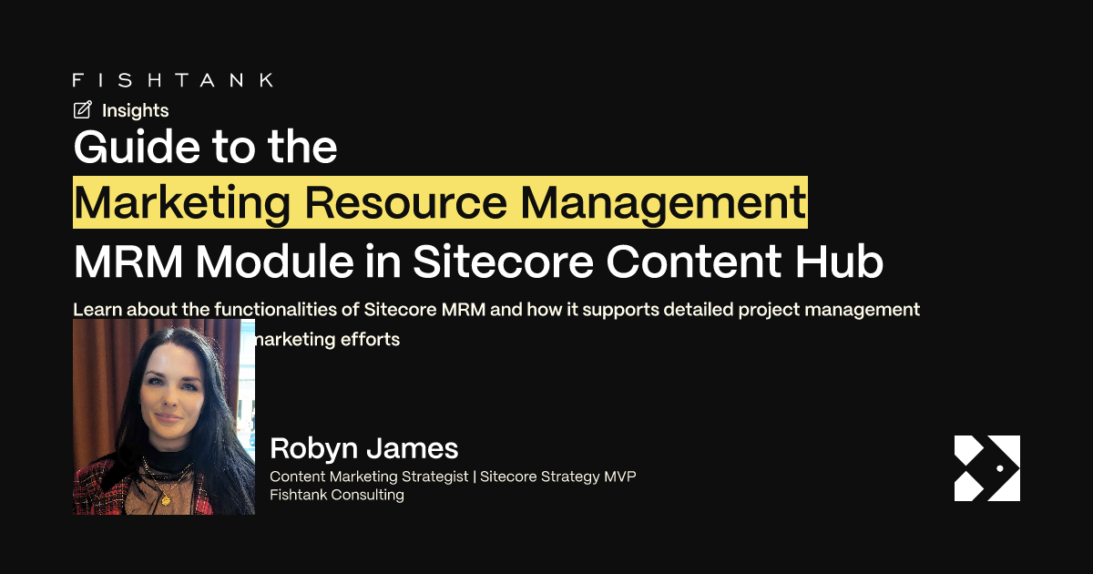 Guide to the Marketing Resource Management MRM Module in Sitecore ...